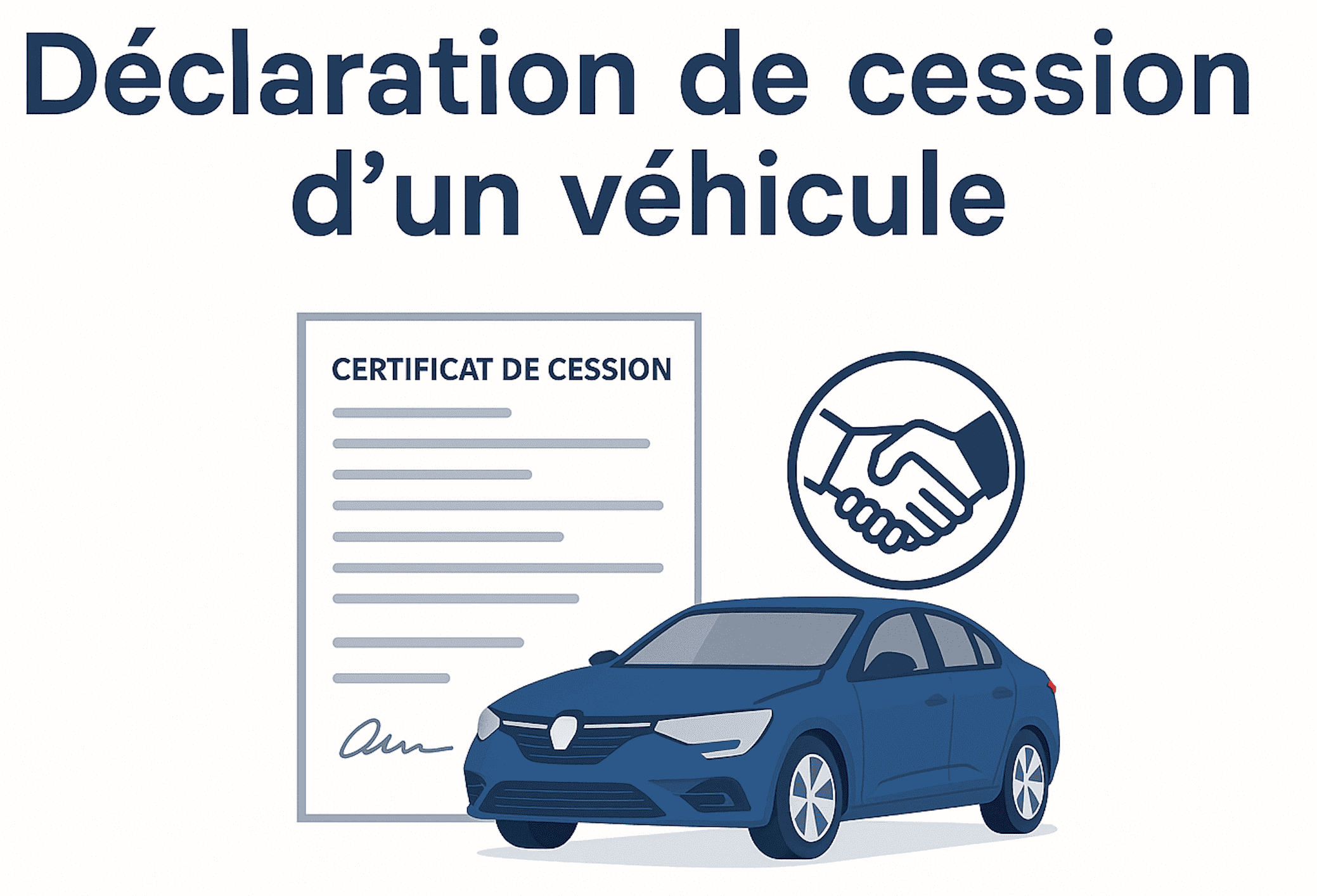 La déclaration de cession d’un véhicule (DC) Immatriculation-Véhicule.com