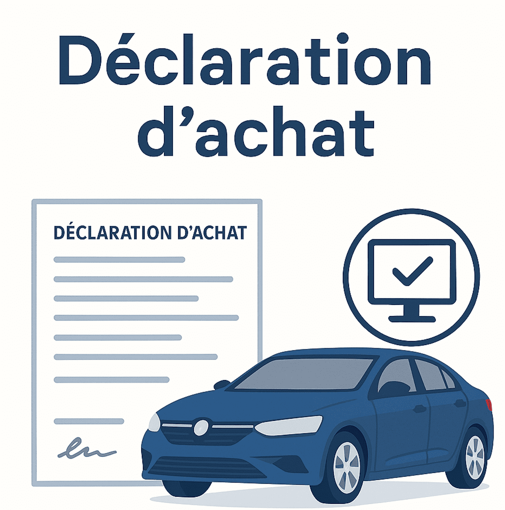 Déclaration d’achat d’un véhicule (DA) Immatriculation-Véhicule.com