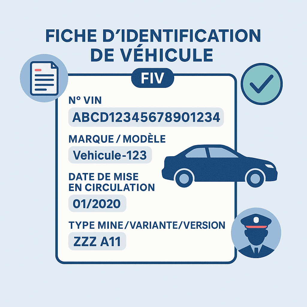 Fiche d’identification du véhicule (FIV) Immatriculation-Véhicule.com